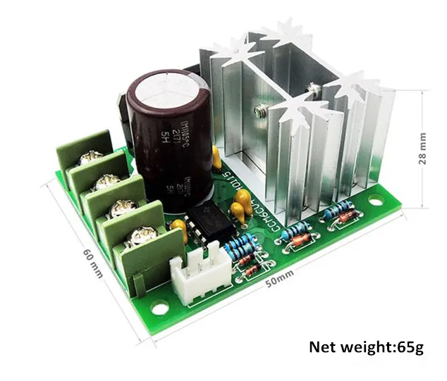 24V DC Motor Speed Controller - 10A PWM for Brush Motors