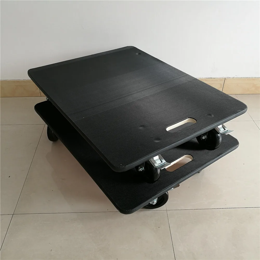 Heavy Duty 4-Wheel Stackable Plastic Dolly Cart for Tools, OEM Support