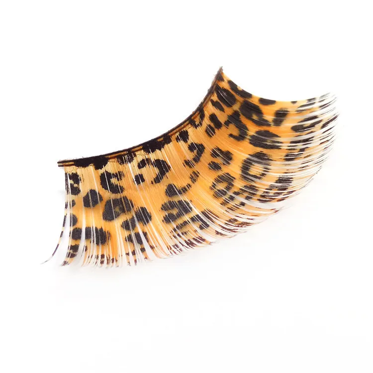 Exaggerated False Eyelashes Leopard Print False Eyelashes Halloween ...