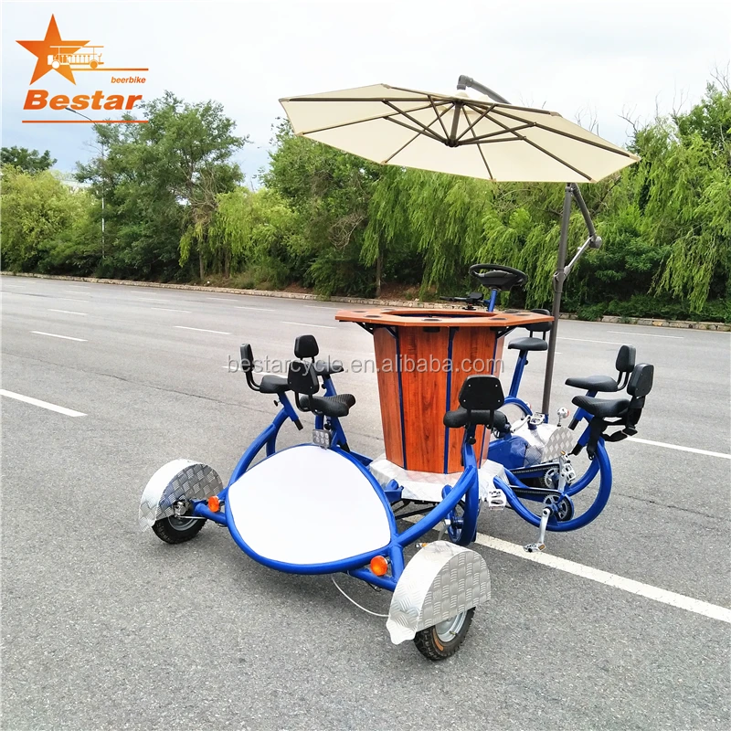 7 Person Tricycle Conference Surrey Bike with Baby Seat