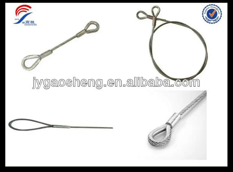 6X36 10mm Steel Wire Rope Sling with Assembly - 1500KG WLL