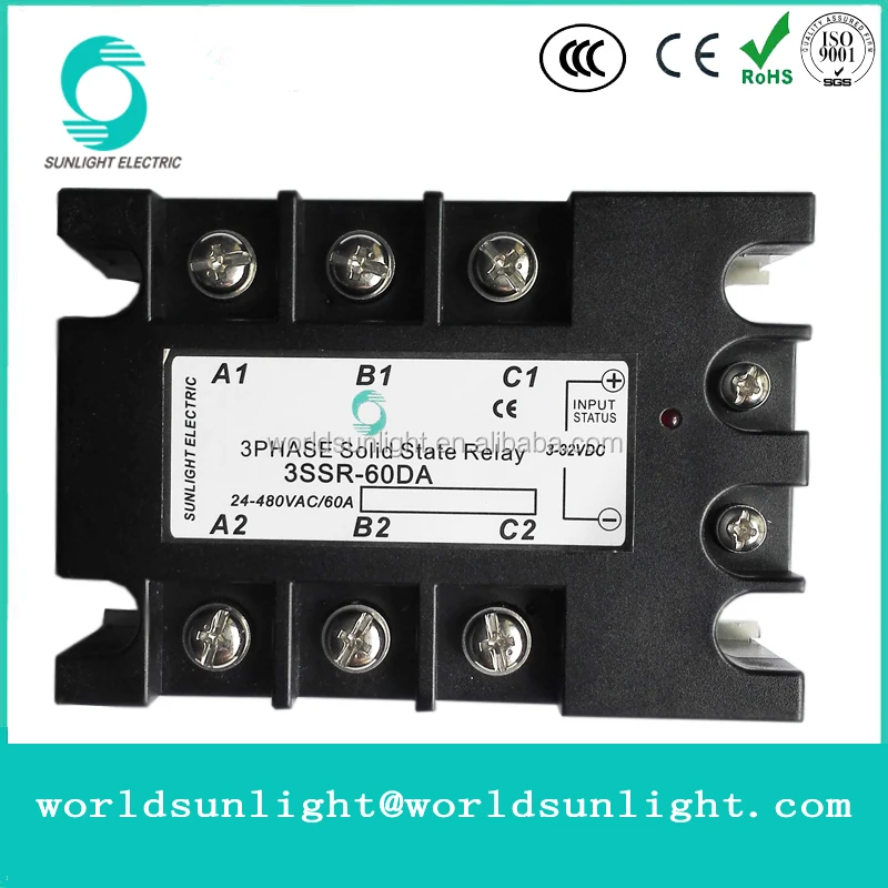 Ac Relay Fuse Mager SSR-40A DC-AC MGR-1 D4840 Single Phase Input 3 ...