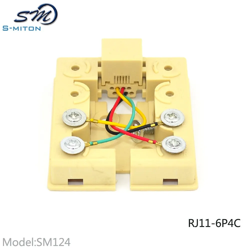 Abs Single Dual Port Rj11 Telephone Wall Jack Telephone Modular Box ...