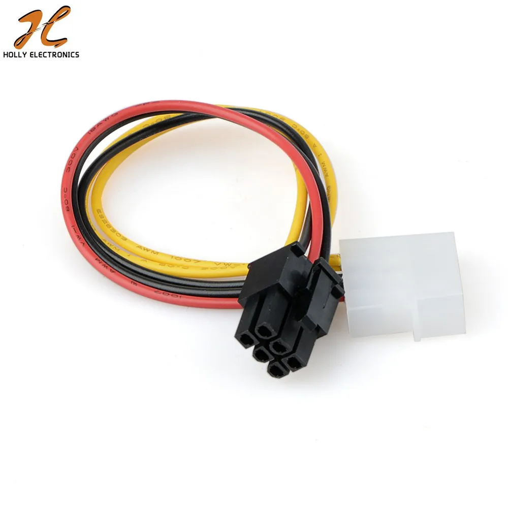 4 Pin Molex to 6 Pin Pci-Express Power Converter Cable