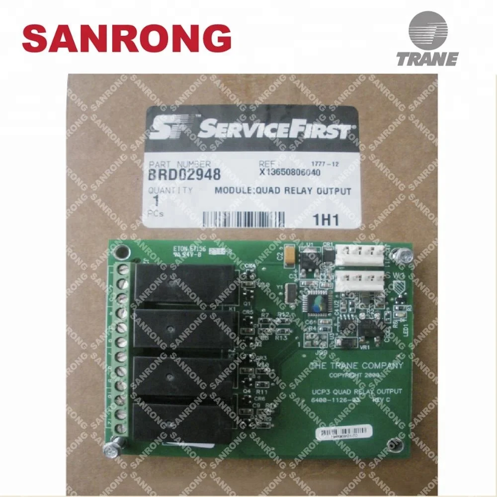BRD02948 X13650806040 Trane Quad Relay Output Module - Brand New
