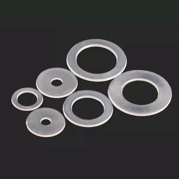 Nylon PA66 Flat Washers - Clear Plastic Washers for General Industry
