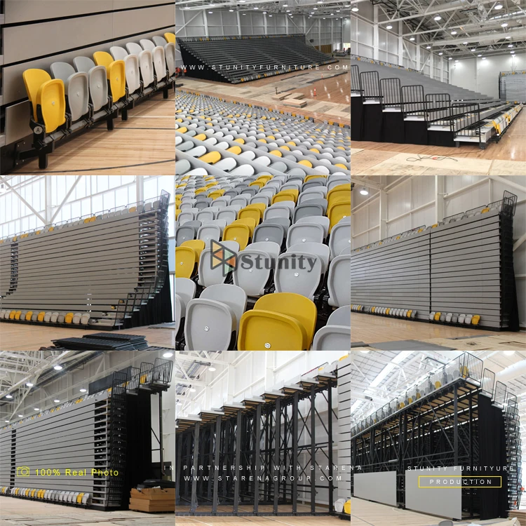 Stunity Telescopic Grandstand Retractable Seating System with Lecture ...