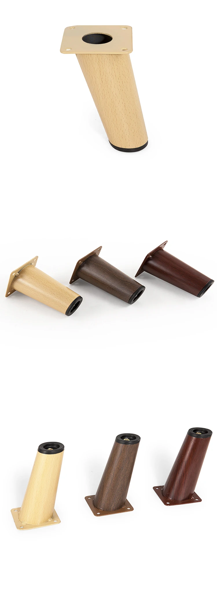 Modern Sofa Leg Replacement Furniture Parts Tapered Wood Grain Legs ...