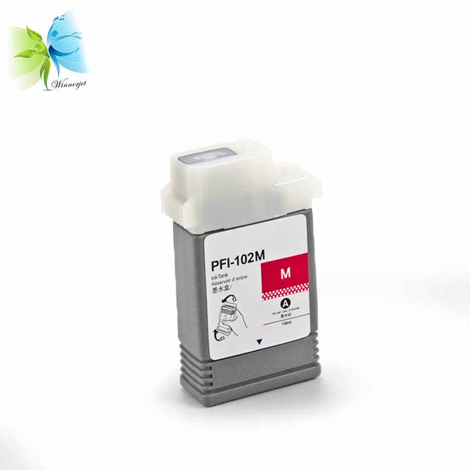 Winnerjet 130ml Pfi-102 Ink Cartridge Compatible For Canon Ipf650 ...
