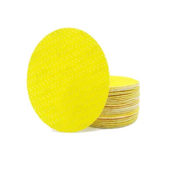 225mm Multi Holes Yellow Drywall Sanding Disc For Long Neck Sander ...