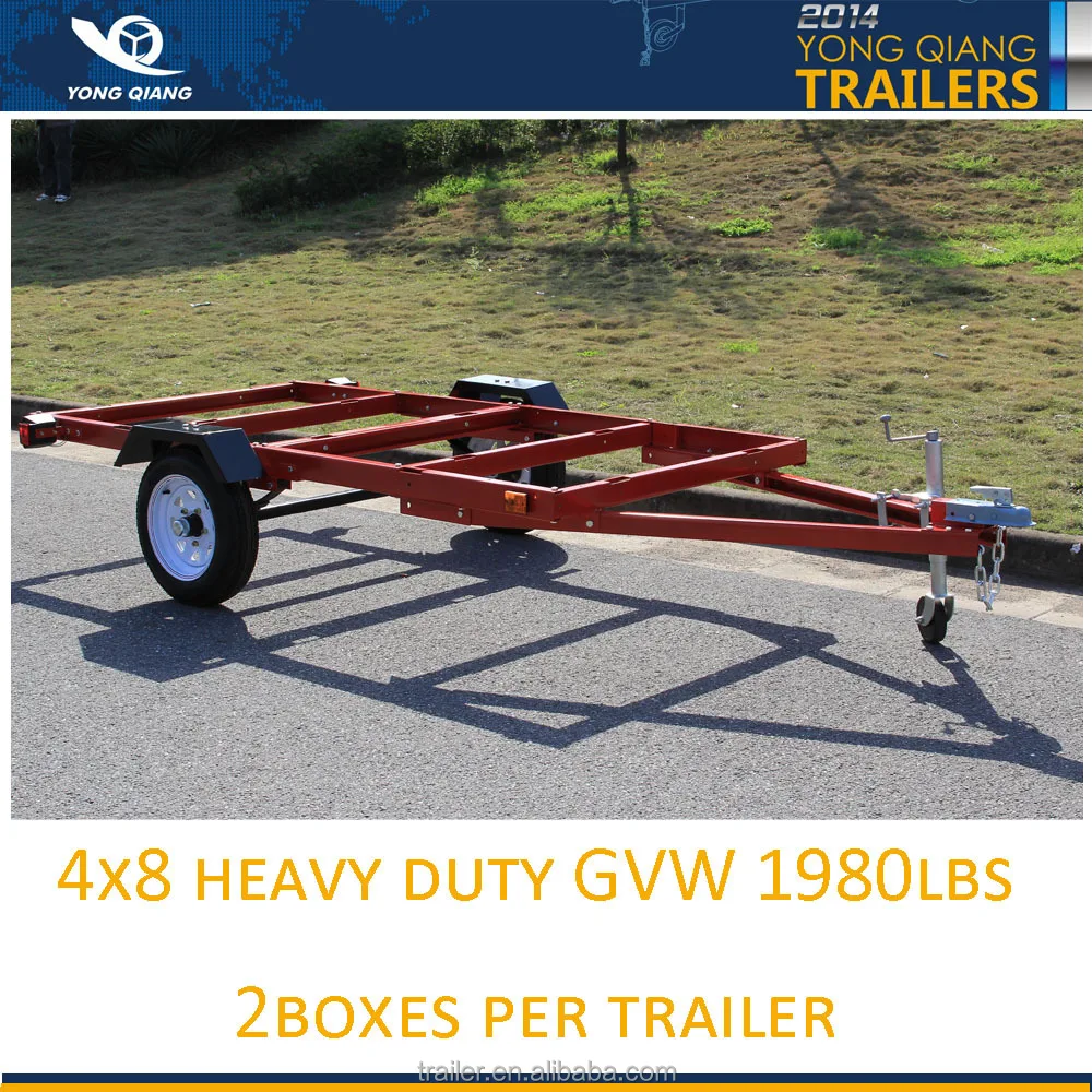 4x8 5x8 Folding Utility Flatbed Trailer - Max Payload 500kg