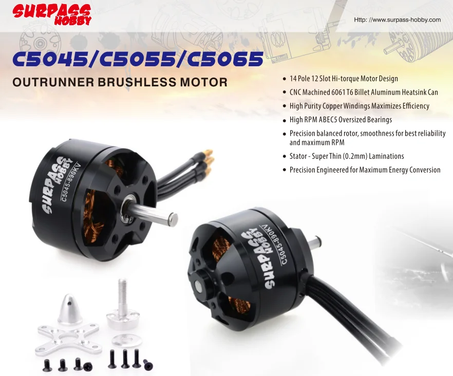 Rocket C5055 Brushless Dc Motor For Rc Airplane Rc Drone - Buy ...