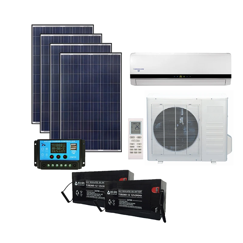 Ac/dc 12000btu Dual Solar Powered Hybrid Solar Air Conditioner Split ...