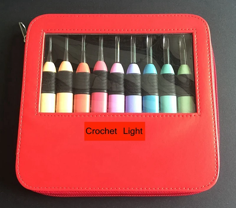 2017new Fashion Case High Quality Crochet Lite Crochet Hooks With Light ...