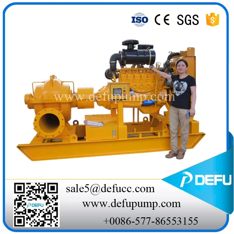 1000 GPM Double Suction Centrifugal Diesel Engine Water Pump for Fire ...