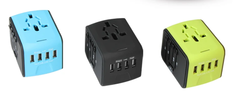 110-240v 4 Usb Multiple Plug Adapter Multinational Adapter For Business ...