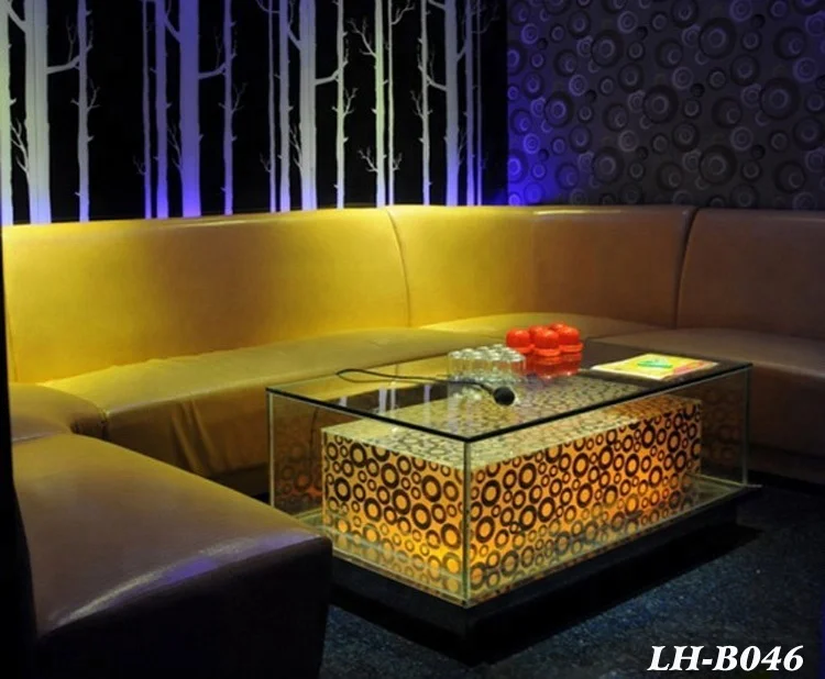Gold KTV Tables - Stylish Stainless Steel Bar Furniture