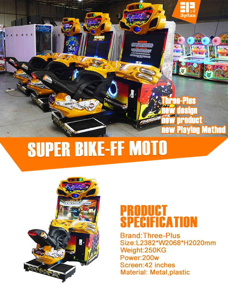 Threeplus Racing Arcade - Motorcycle Simulator for All Ages
