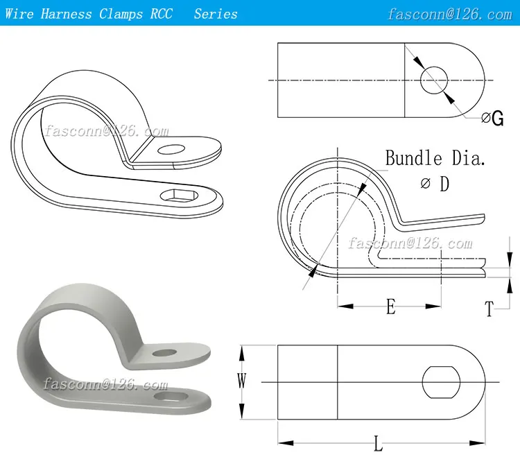 Nylon Extruded Wire Harness Clamps - Efficient Cable Management