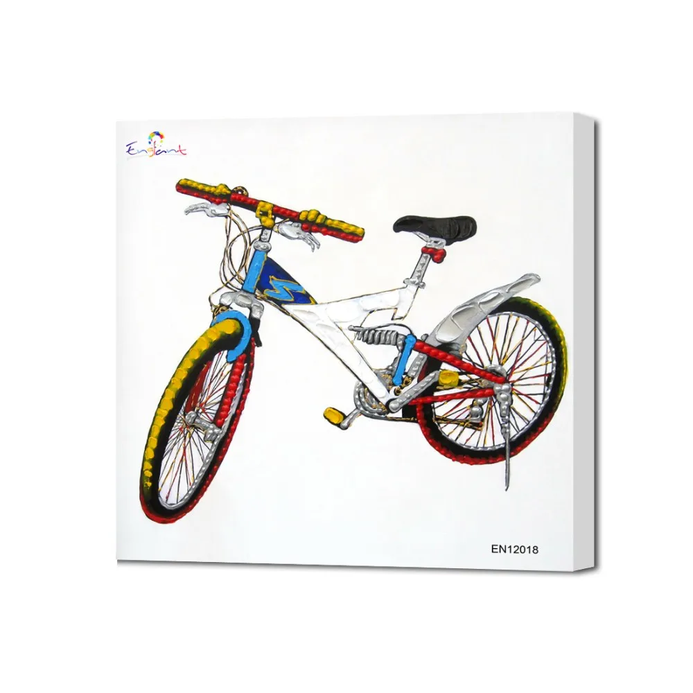 Still Life Bike Oil Painting Pop Bicycle Pop Art Painting - Buy Modern ...