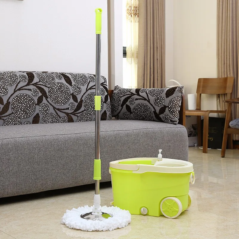 Spin Magic Mop - Easy Press Mop Bucket Set - 360 Rotation Push & Pull ...