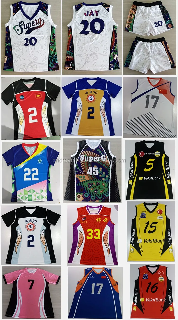 Full Sublimation Volleyball Shirts And Beach Volleyball Shorts For Men ...