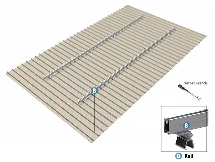 Kalzip Standing Seam Metal Roof Clamp Solar Panel Clamp