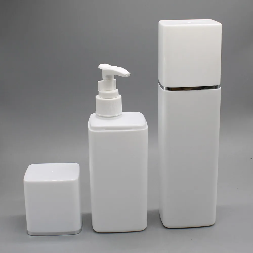 Luxury 500ml Plastic Square Shampoo Pump Bottle For Shampoo - Buy 500ml ...