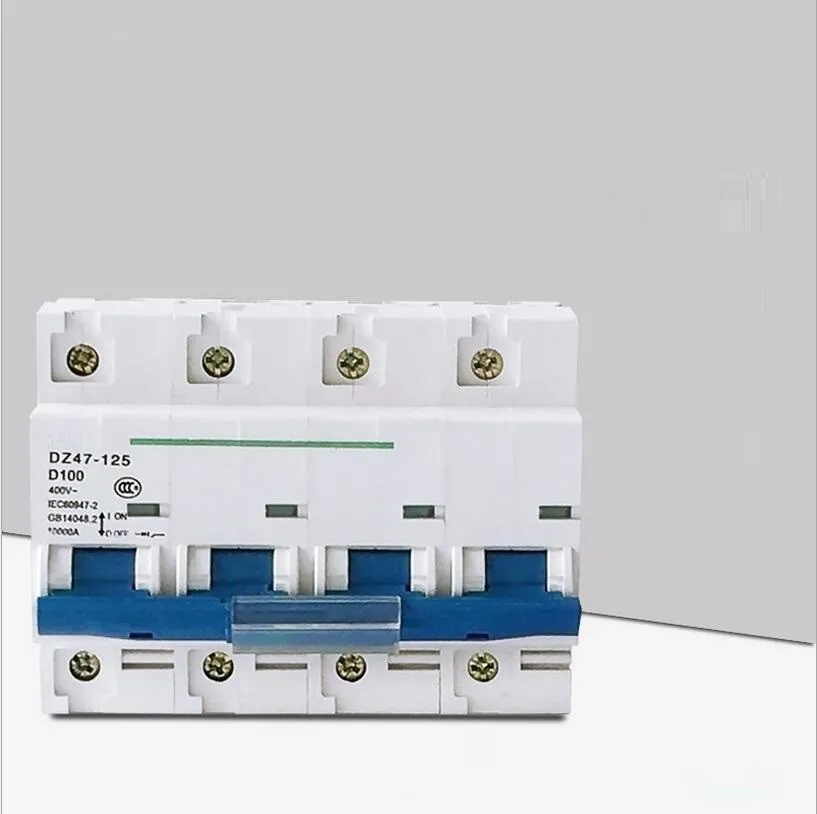 Dz47-125 C100 Mini Circuit Breaker 4p 100a Mcb - Buy Mcb,Dz47-125 Mcb,Dz47-125 Mcb 4p 100a ...