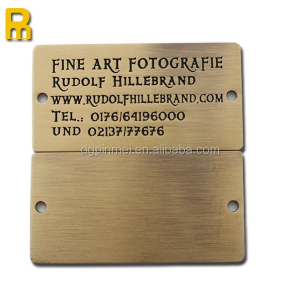Custom Metal Nameplates with QR Code - Perfect Business Gifts