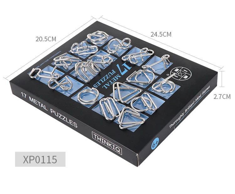 Chinese Funny Wire Puzzle Games Iq Metal Puzzle For Brain Teaser - Buy ...