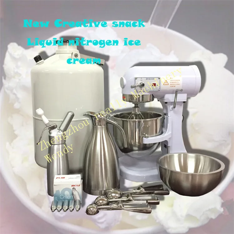 New Model 10l Cold Stone Ice Cream Machine/liquid Nitrogen Ice Cream ...