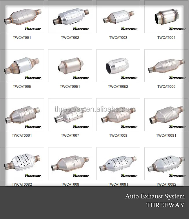 Three-way Catalyst For Cars Vehicles Car Exhaust Catalytic Converter ...