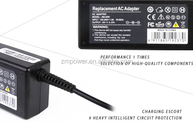 19v Internal Power Supply 19v 2.3a Laptop Adapters 60w 45w 19v Laptop ...