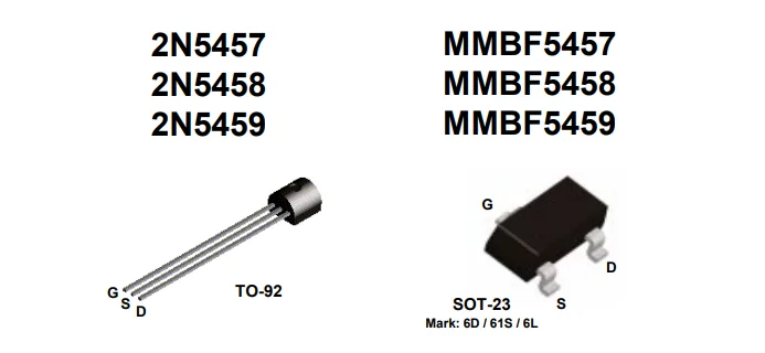 Original New Transistors 2n5457 Electronic Components 2n5484 2n5485 ...
