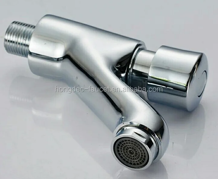 Hot Sale Wall Mounted Self-Closing Basin Push Tap by Hongdec