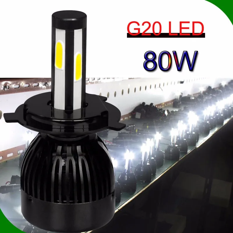 Car Auto G20 9005 Hb3 Led Headlight 40w*2 6000k 8000k 12v Lighting H11 ...