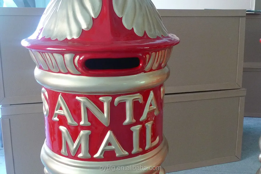 168cm Height Christmas Santa Letter Box - Decorative & Durable