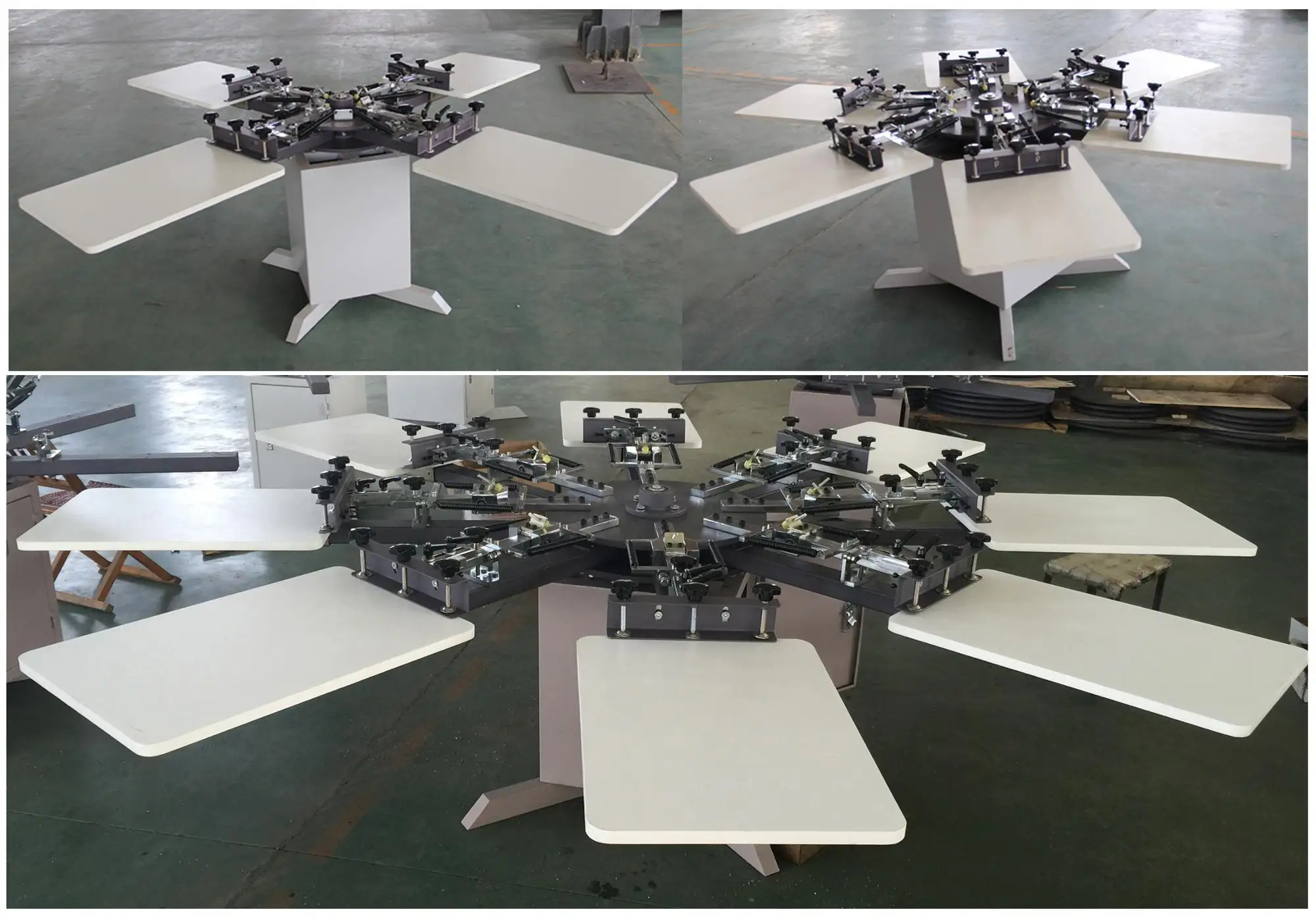 6 Color 6 Station Rotary Printing Machine For Screen Printing - Buy ...