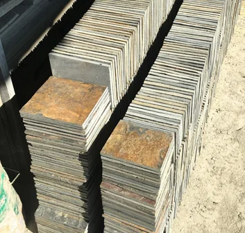 Cultural rusty yellow slate stone for wall cladding slate and floor ...