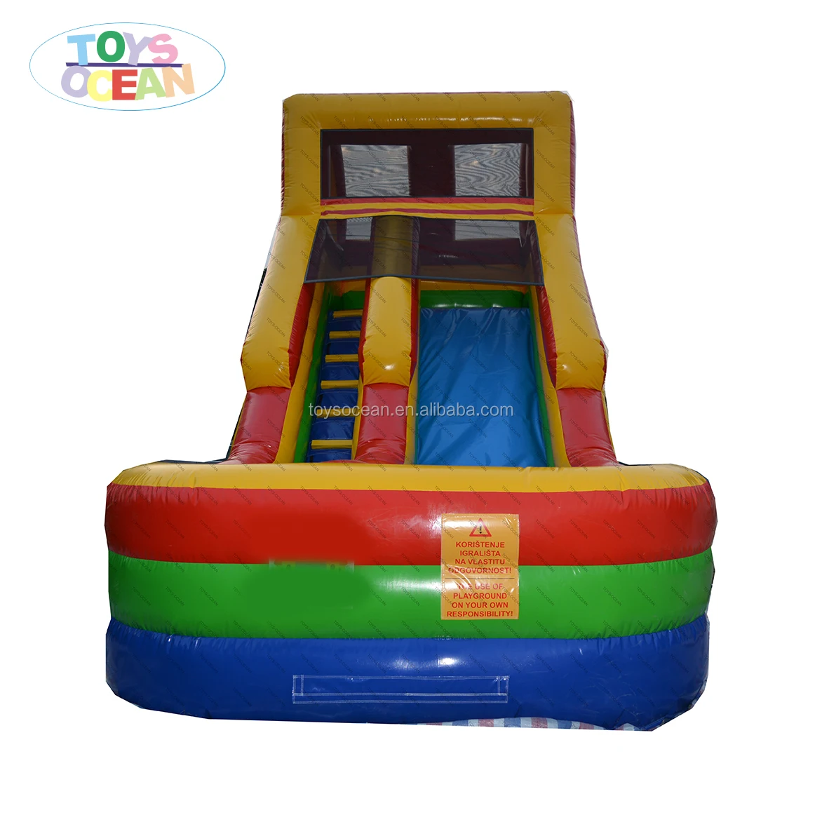 Customized Commercial Inflatable Water Dry Slide With Pool For Party ...
