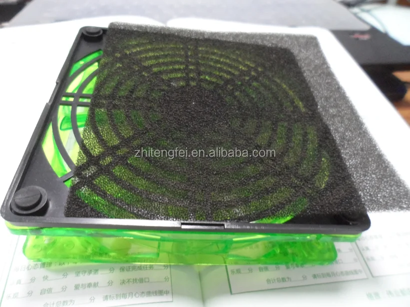 3 in 1 plastic computer fan dust filter/120mm fan plastic cover grill ...