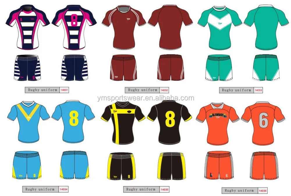 2017 Customized Design Sublimation Rugby Kits Digital Printing Rugby ...