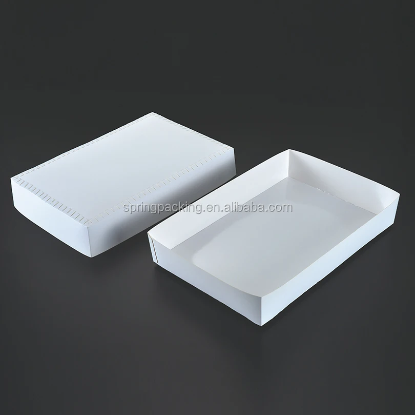 Rectangular 400*300*50mm Paper Board Cake Biscuit Baking Tray For Cake ...