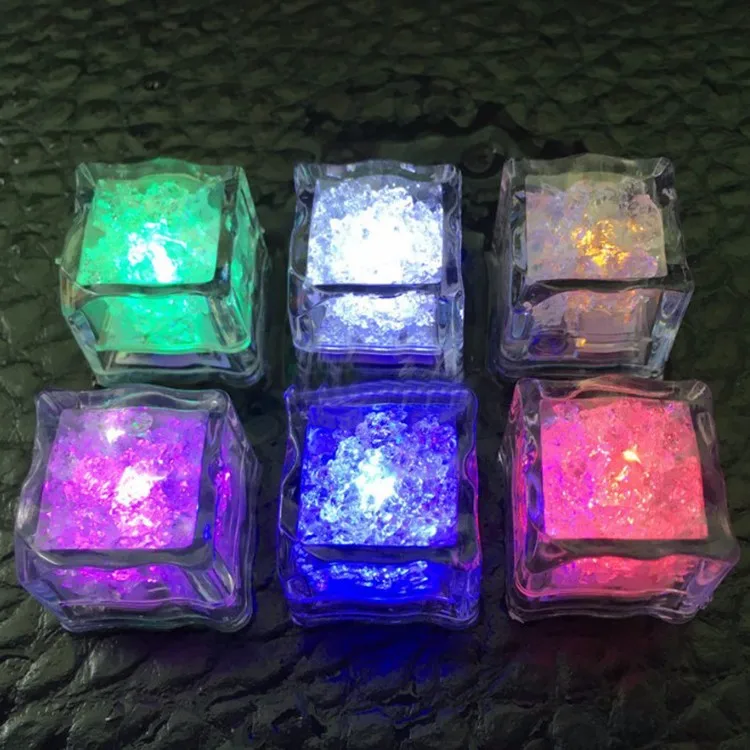 LED Ice Cubes - Multi Color Glow for Party Decorations