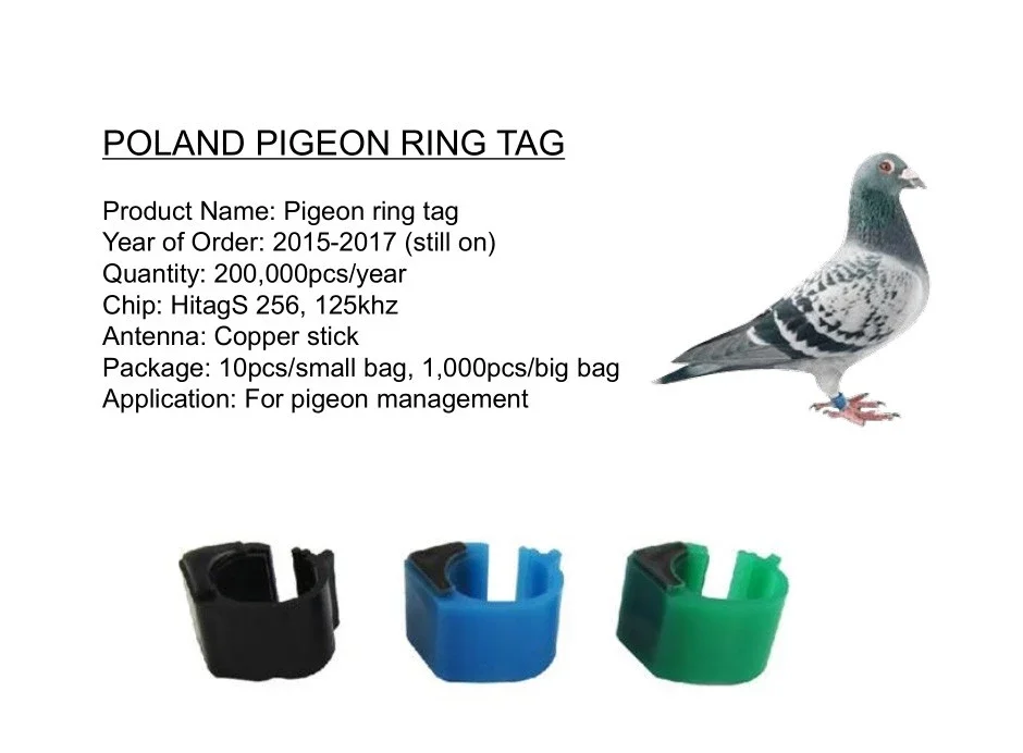 Passive Racing Rfid Pigeon Rings Tag Bird Leg Bands For Lovebird For ...