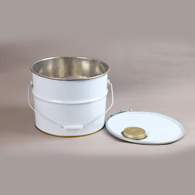 Un Approved 10l Conical Tin Pails Metal Bucket With Lever Ring Lock And ...