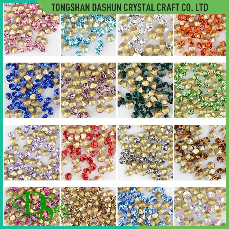 High Quality Chaton Beads Bulk Rhinestones Wholesale Crystal Point Back ...