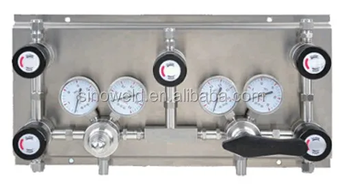 Stainless Steel Semi-automatic Specialty Gas Control Panel Gas Manifold ...