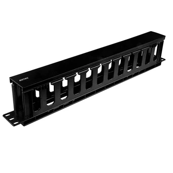 Rack Horizontal Cable Organizer Plastic Cable Management 1u For Network ...